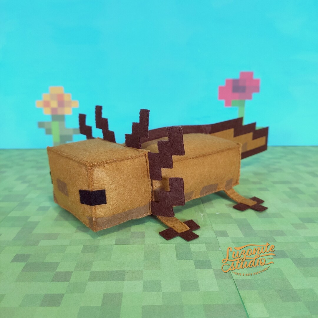 Peluche inspirado en el ajolote silvestre de Minecraft hecho a mano de ...