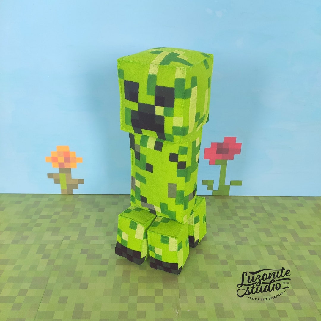 Plush Inspired by the Minecraft Creeper Made of Felt Choose the Color ...