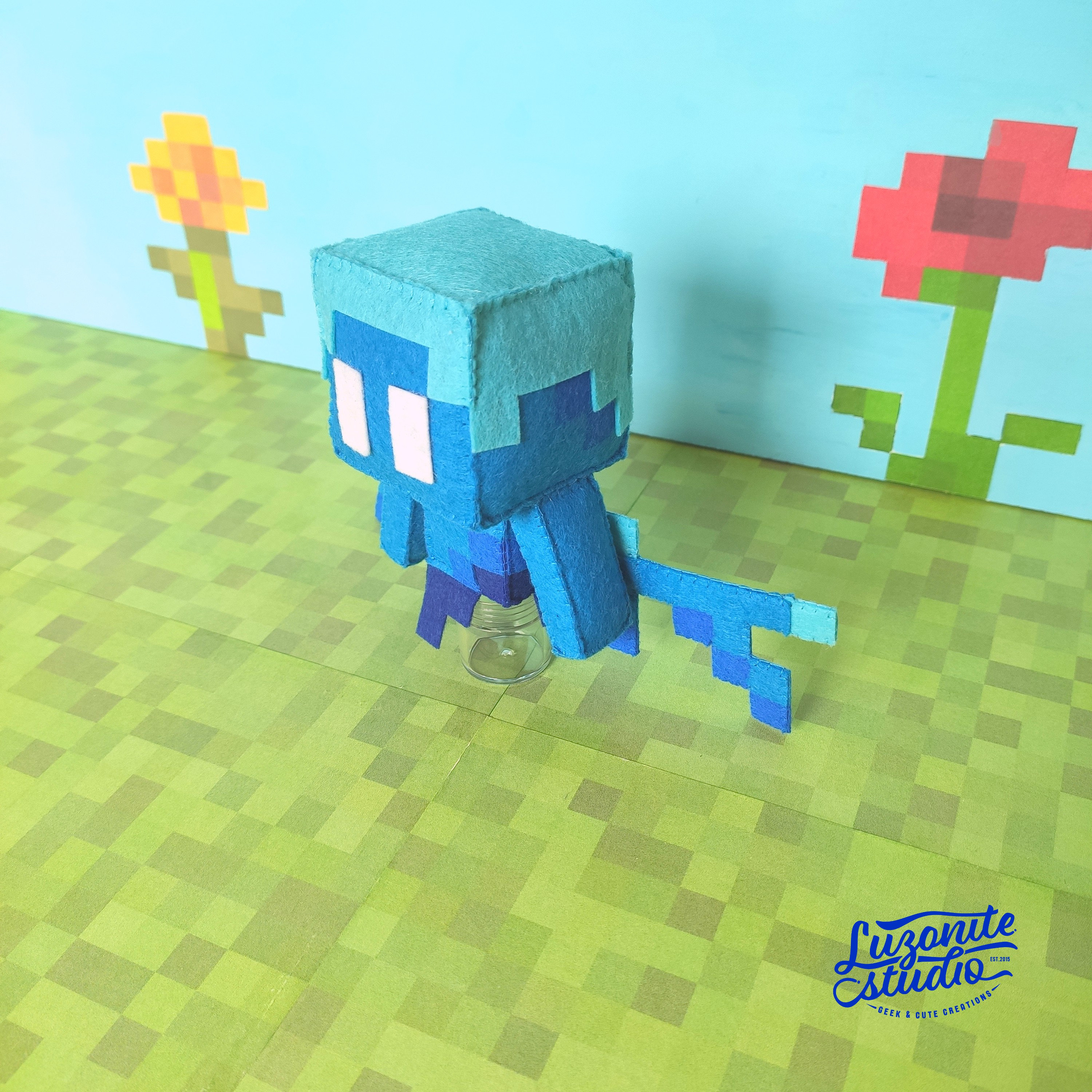 Minecraft Allay Inspired Stuffed Animal Handmade Felt - Etsy UK