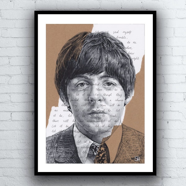 Let It Be Lyrics - Etsy UK