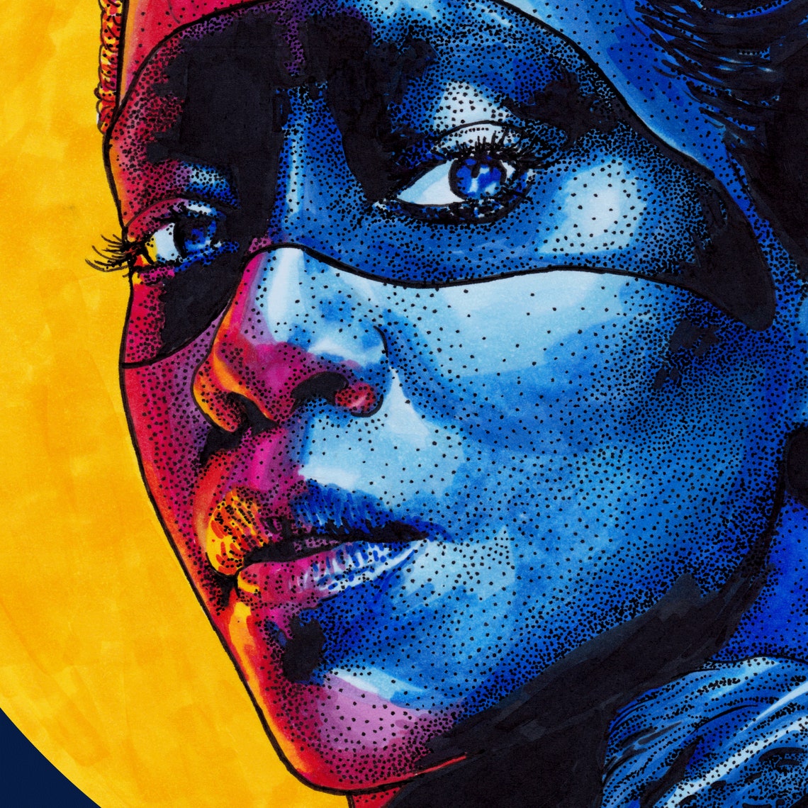 Sister Night Watchmen Poster Angela Abar Ink Drawing Giclée - Etsy