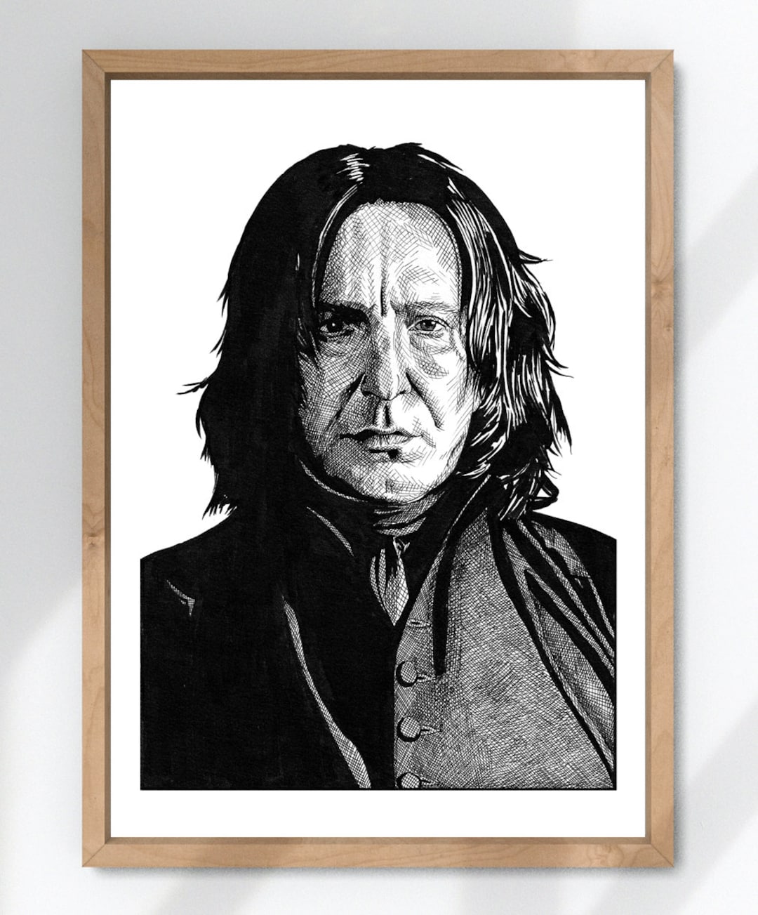 Severus Snape Art Print – Alan Rickman Ink Portrait - Etsy