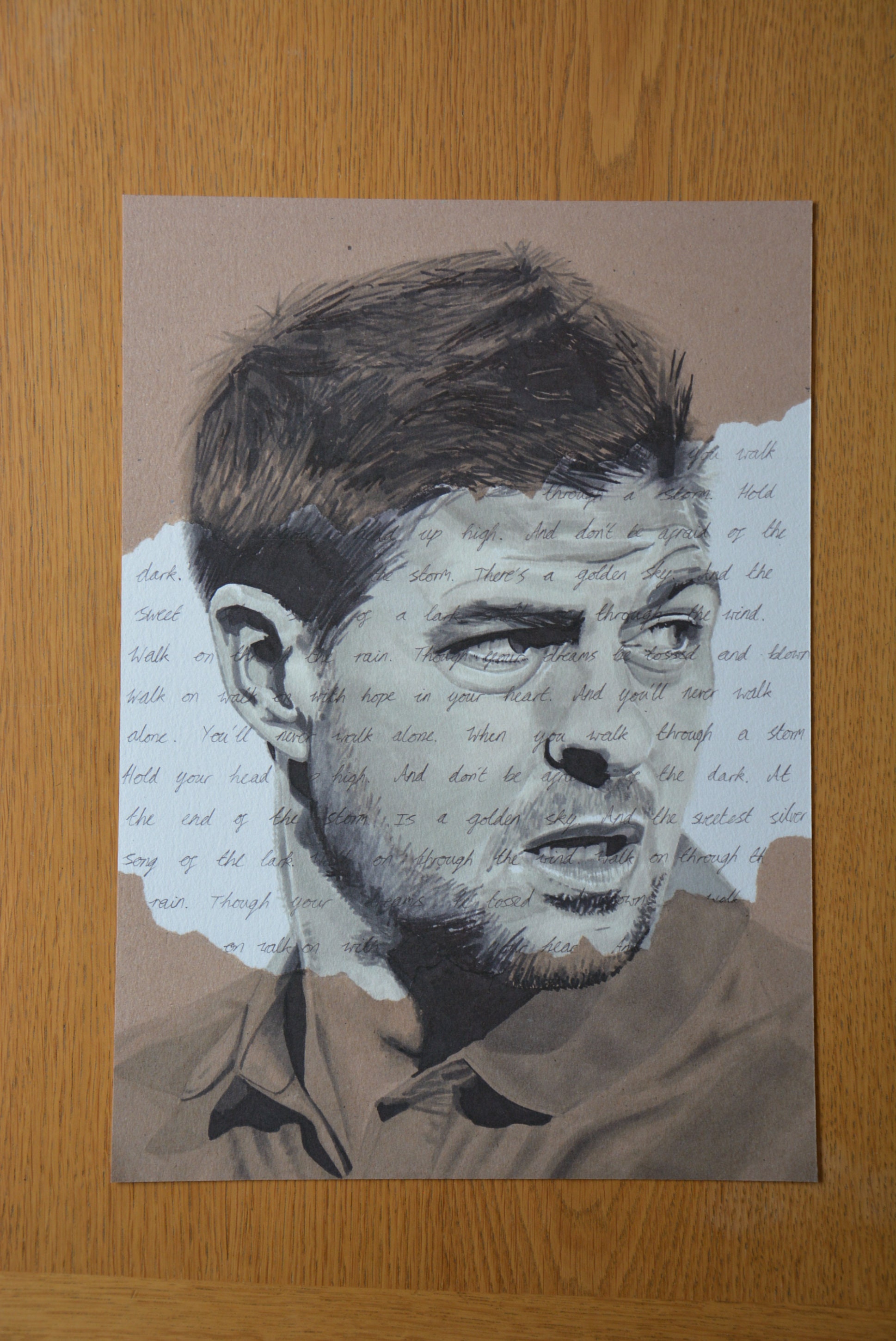 Steven Gerrard Portrait Signed Giclée Art Print With - Etsy UK
