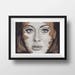 Adele Portrait Drawing With Hello Lyrics - Signed Giclée Art Print A5 ...