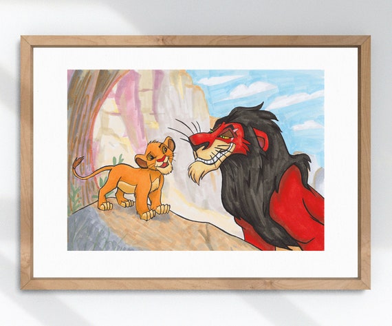 Simba And Scar Drawings