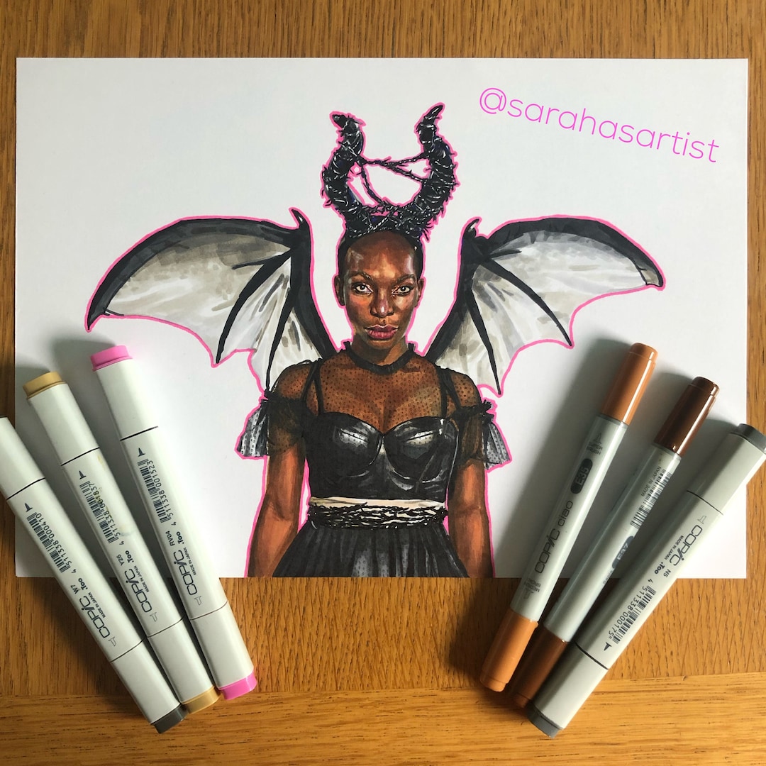 ORIGINAL I May Destroy You Drawing - Michaela Coel Arabella Portrait A4 ...