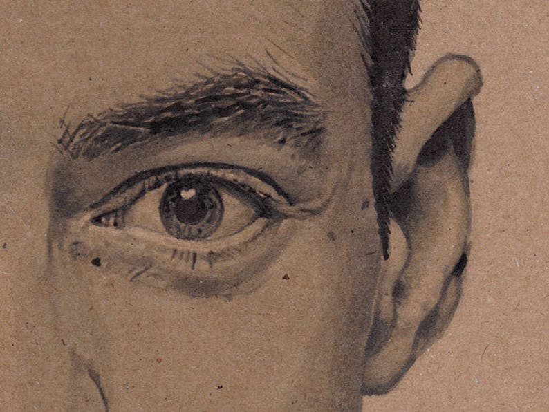 Mr. Robot Portrait Drawing Signed Giclée Art Print Rami | Etsy