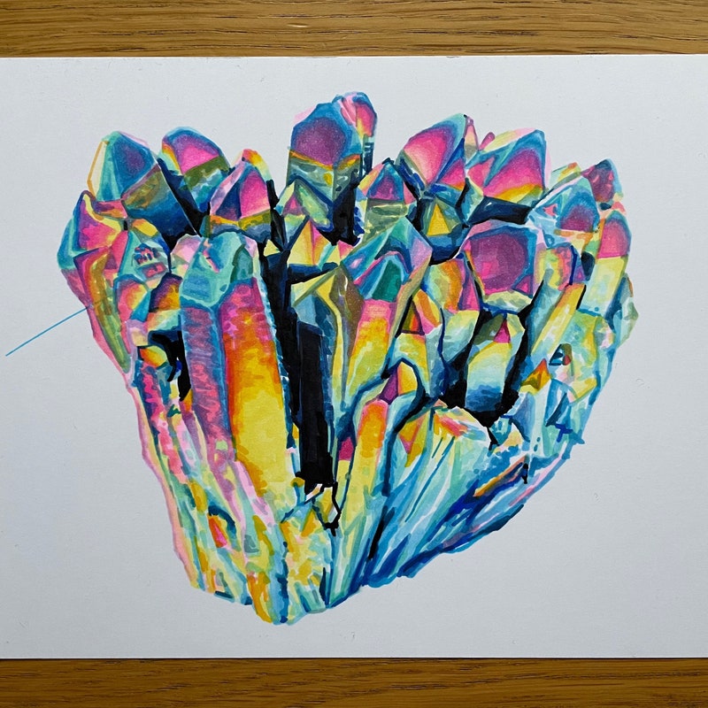 Crystal Drawing - Etsy