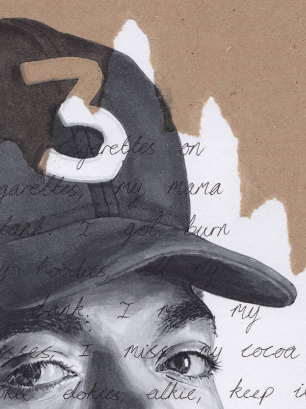 Chance the Rapper Portrait Drawing Giclée Art Print With | Etsy UK