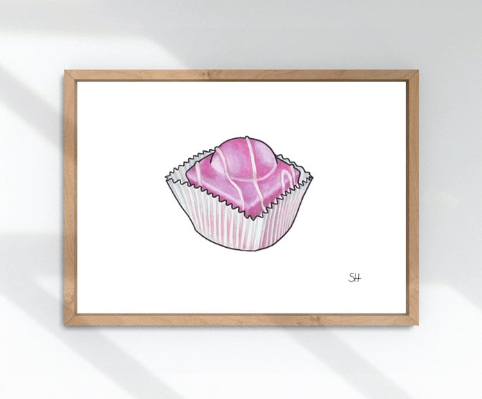 Fondant Fancy Ink Pen Drawing Art print A5 A4 A3 Sizes | Etsy
