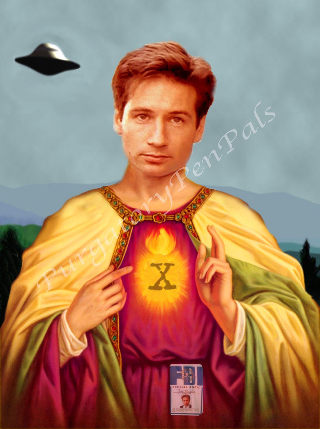 Saint Fox Mulder and Dana Scully Prayer Candles / 2 Candles | Etsy