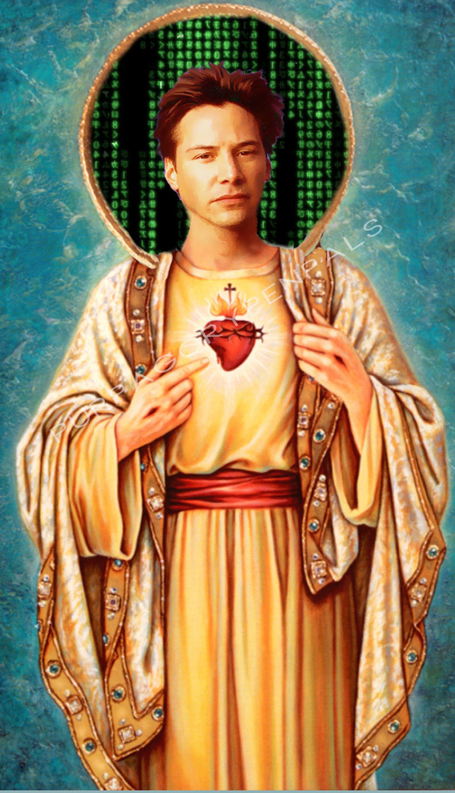 Saint Keanu Reeves Prayer Candle - Etsy Singapore