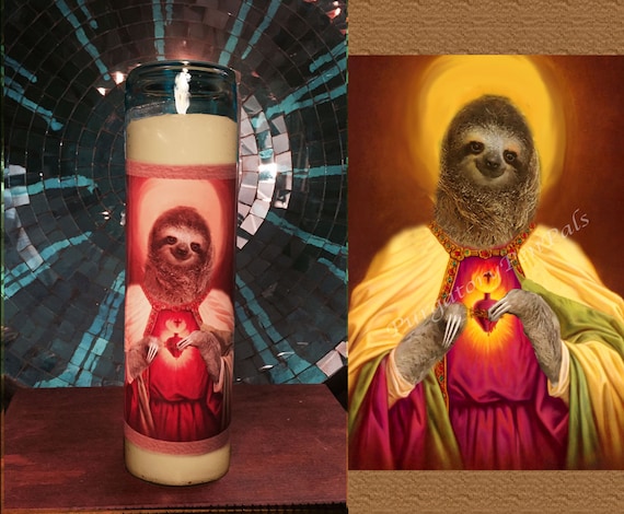 Saint Sloth Prayer Candle / Vigil Candle - Etsy