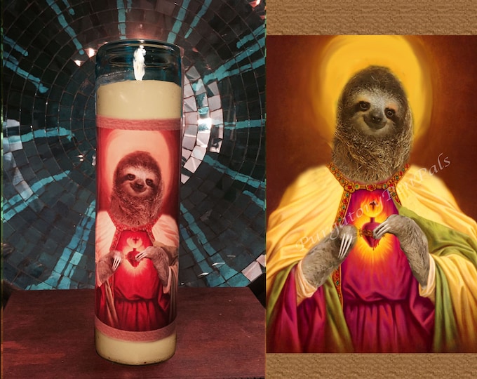 Saint Sloth Prayer Candle / Vigil Candle - Etsy