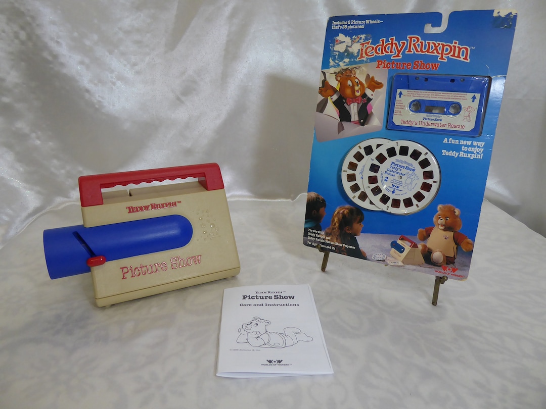Teddy Ruxpin Picture Show View Master Projector with Copy of ...