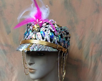 Handmade Captain Hat: festival hat military hat bohemian | Etsy