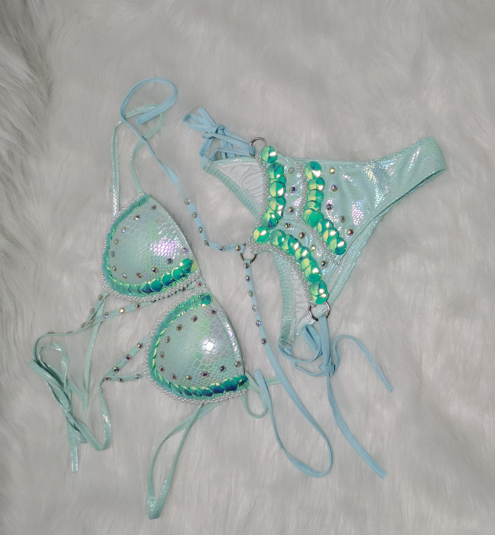 Glitter Swimsuit Sexy One Piece Shiny Bikini Swimsuit Set Summer ...