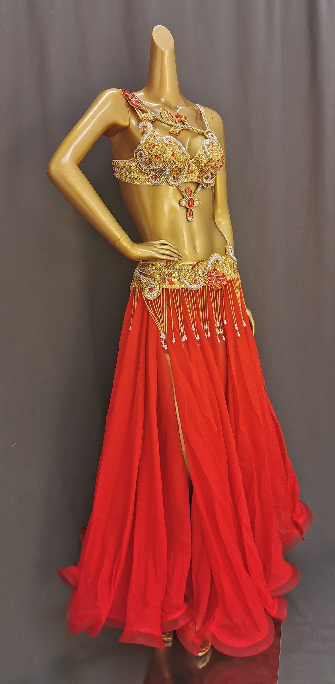 Halloween Costumes Hand Make Beaded Belly Dance Samba Costume - Etsy Canada