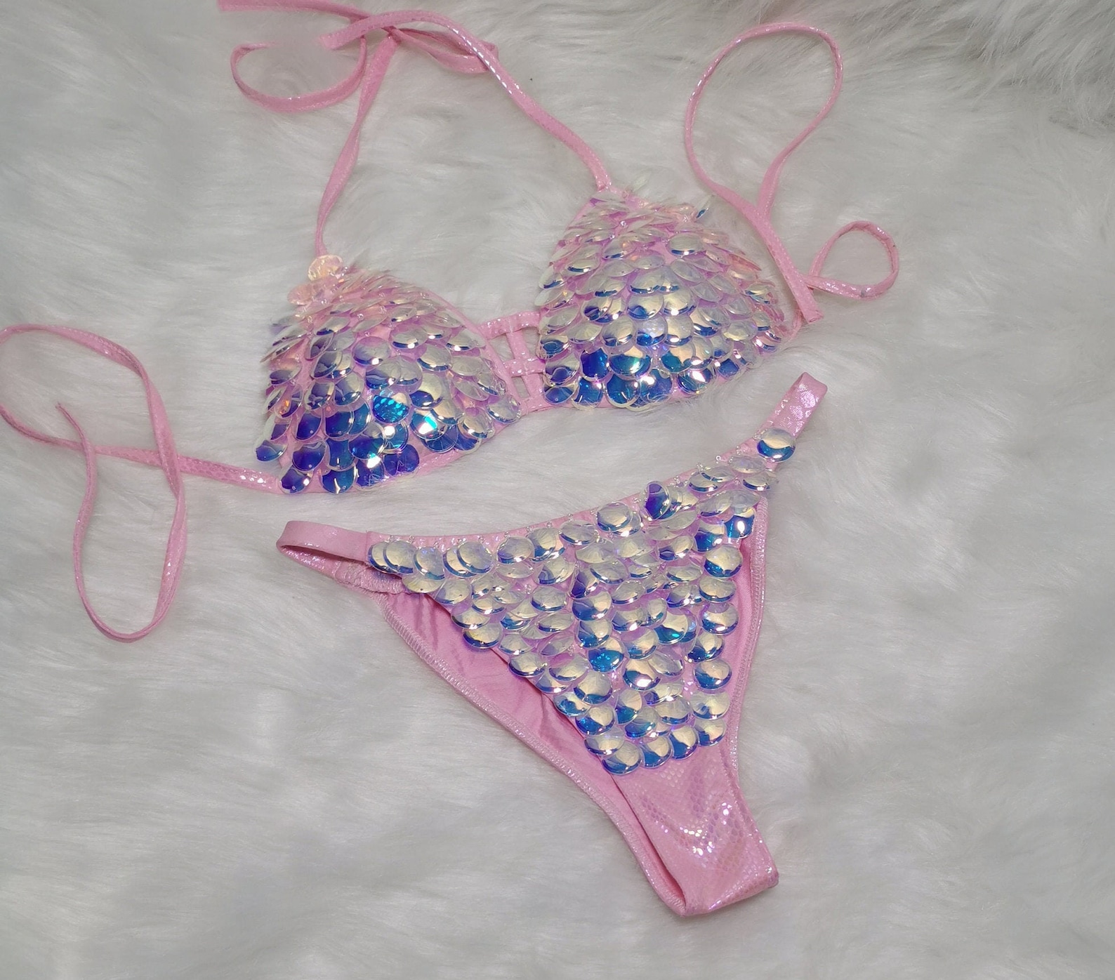 Glitter Swimsuit Sexy One Piece Shiny Bikini Swimsuit Set Summer ...