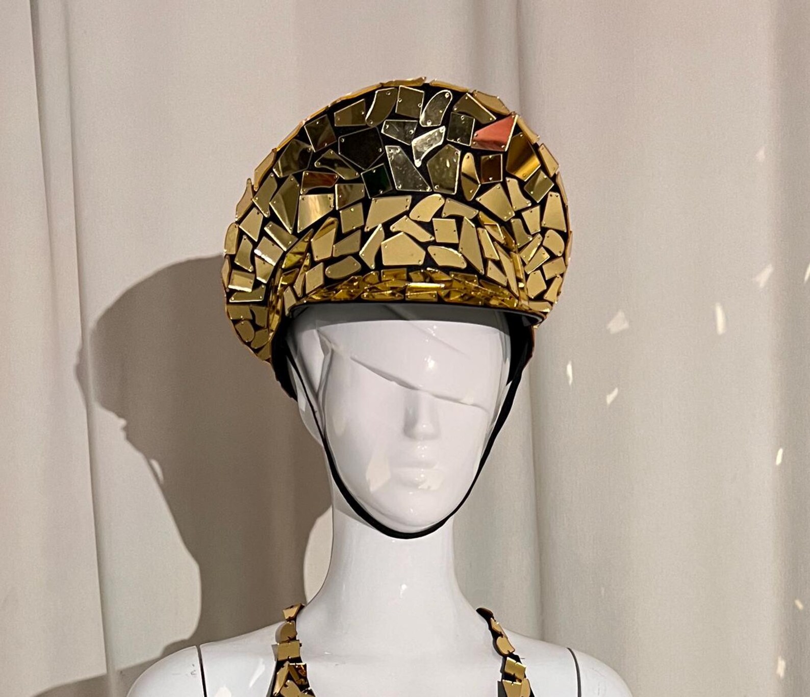 Handmade Mirror Stones Captain Hat, Festival Hat, Military Hat ...