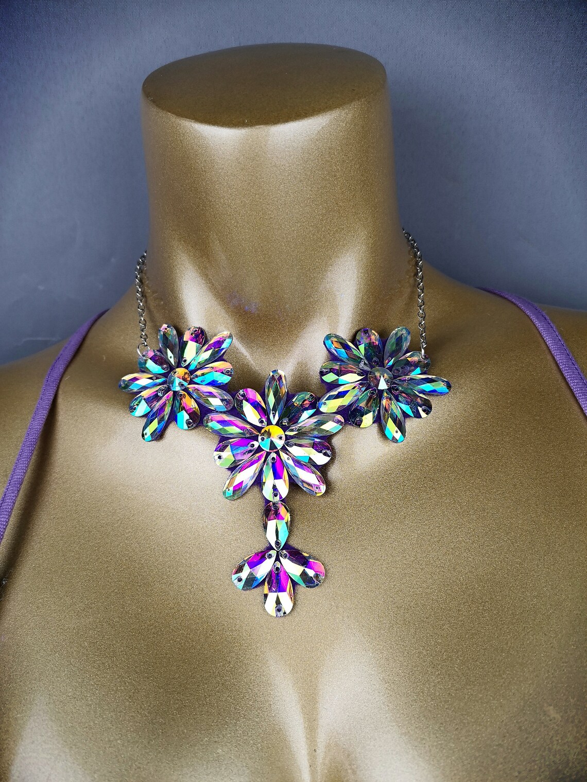 Samba Carnivel RIO Iridescent Bra Iridescent Stones Frame Bra - Etsy