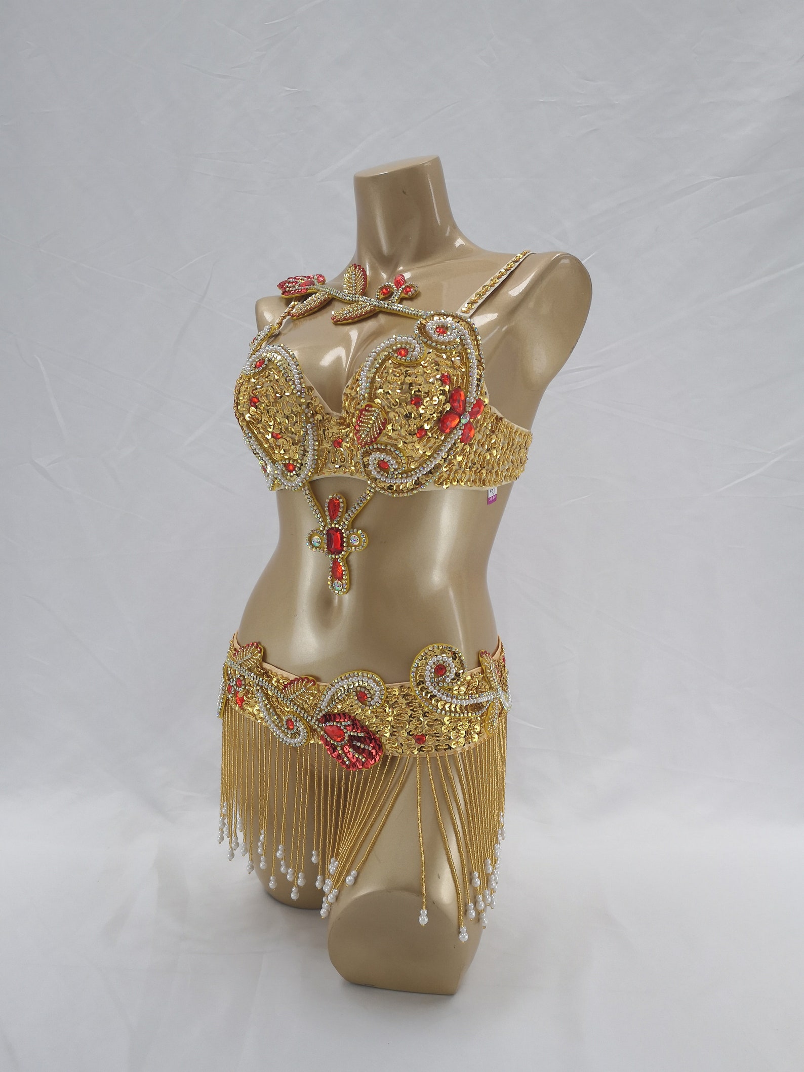 Halloween Costumes Hand Make Beaded Belly Dance Samba Costume Etsy