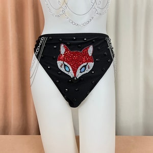 Fox New Design PARTY Club Samba Dress Bra High Panties Bottom RAVE BRA ...