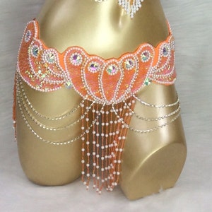 FREE SHIPPING Hand Beaded Belly Dance Samba Costume Belt Only 1 Pcs ...