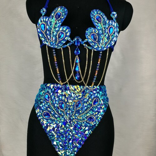 PARTY Club Samba Dress Bra High Panties Bottom RAVE BRA - Etsy