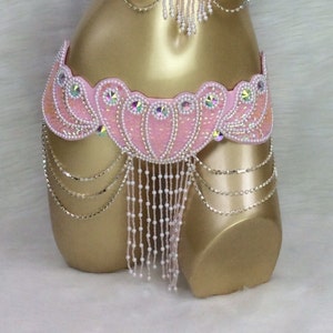 FREE SHIPPING Hand Beaded Belly Dance Samba Costume Belt Only 1 Pcs ...