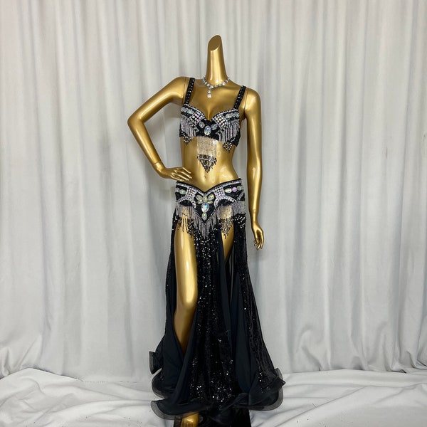 Belly Dance Blue Outfit - Etsy UK