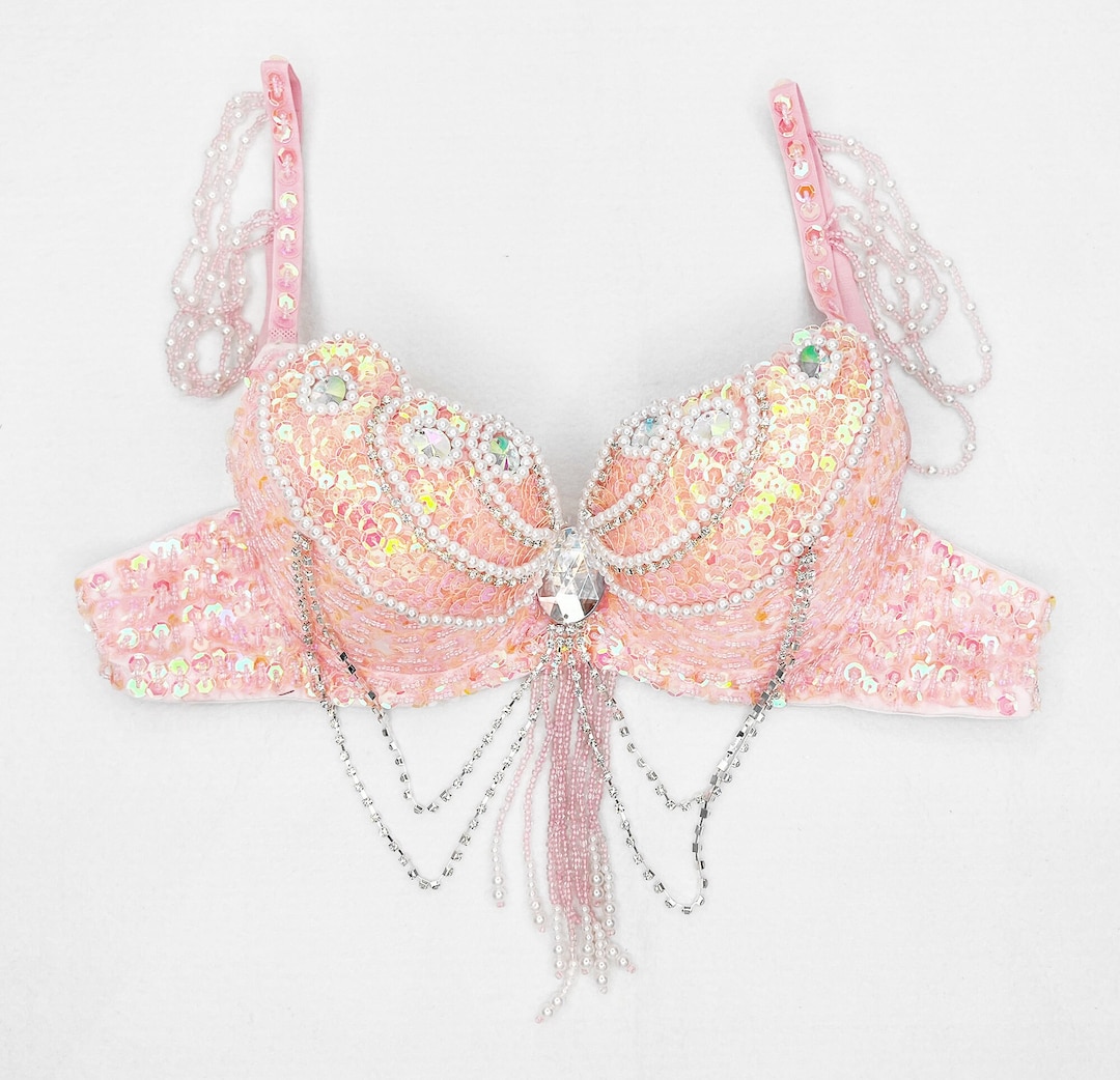 Halloween Belly Dance Pearl Handmade Bra Bra215 - Etsy