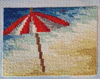 Beautiful Beach 1- Counted Cross Stitch Finished Picture Completed ...