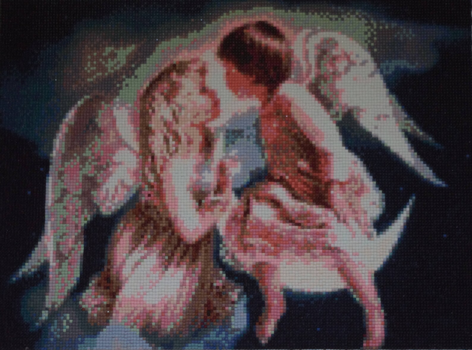 Angels Diamond Painting Finished Completed Wall Decor Embroidery Cross ...