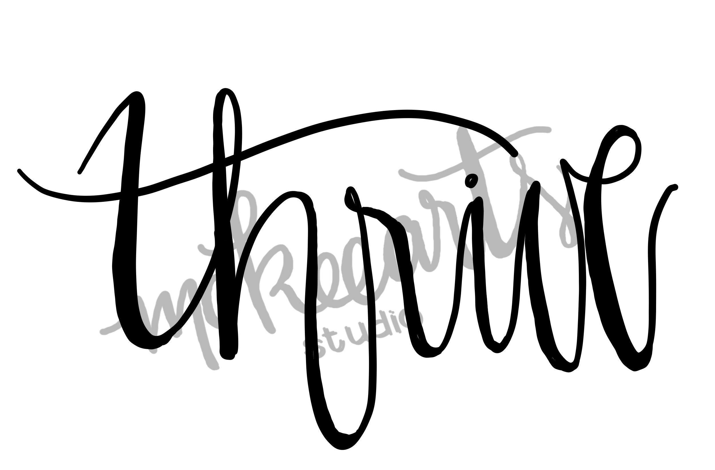 Thrive. word of the year digital print | Etsy