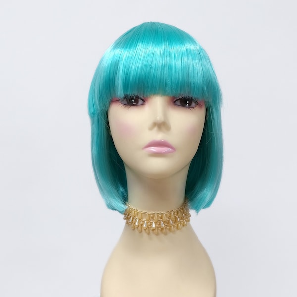 Short Blue Wig - Etsy