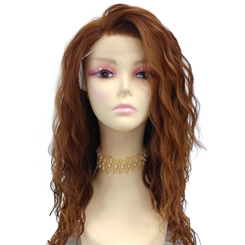 Beach Wave Wig With Bangs - Etsy