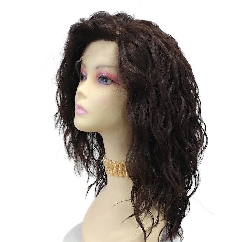 Long Dark Wavy Wig - Etsy