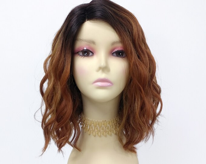 11 Inch Lace Front Dark and Light Auburn With Slight Butterscotch ...
