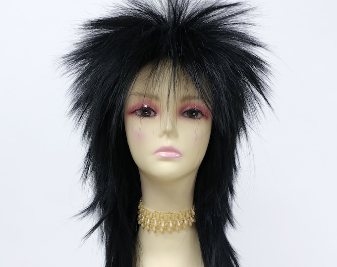1980's PUNK ROCK Theatrical Halloween Costume Wig by - Etsy