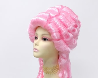 Marie Antoinette Wig, Taylor Swift Bejeweled Wig, Pink Rococo Style Wig ...