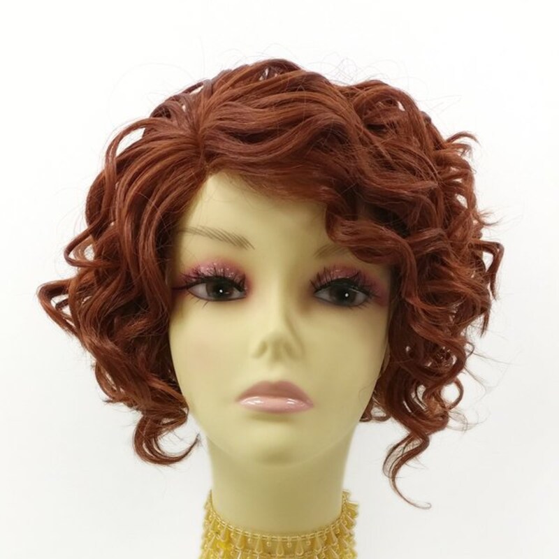 Red Short Curly Hair Wig - Etsy