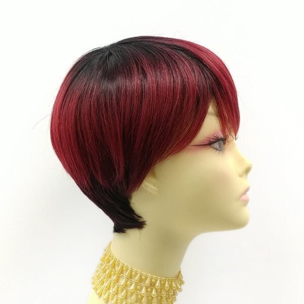 Short Red Wig - Etsy