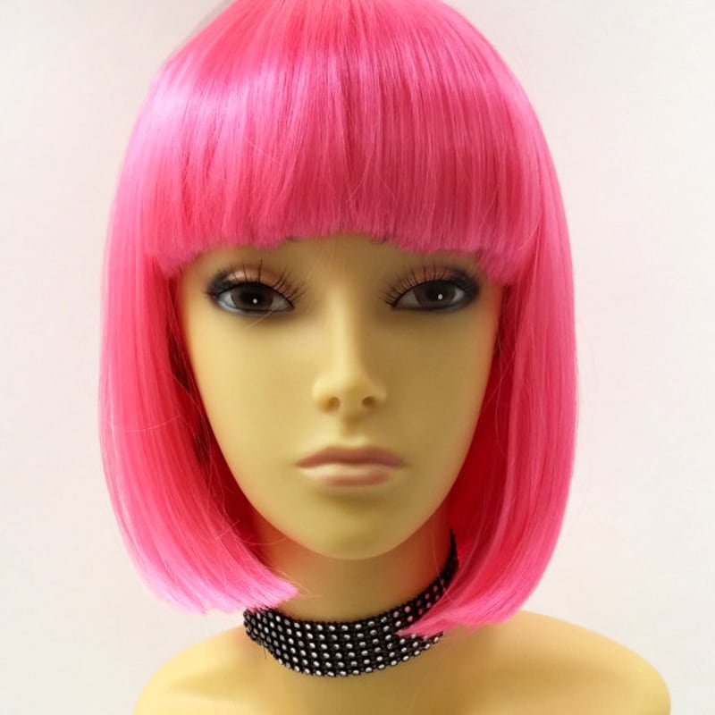 Pink Wig - Etsy