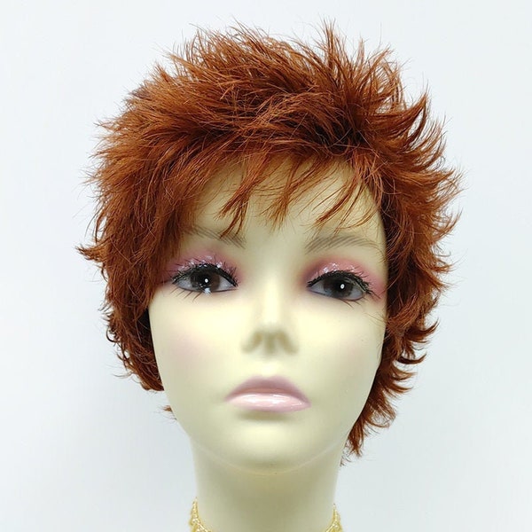 Short Red Wig - Etsy