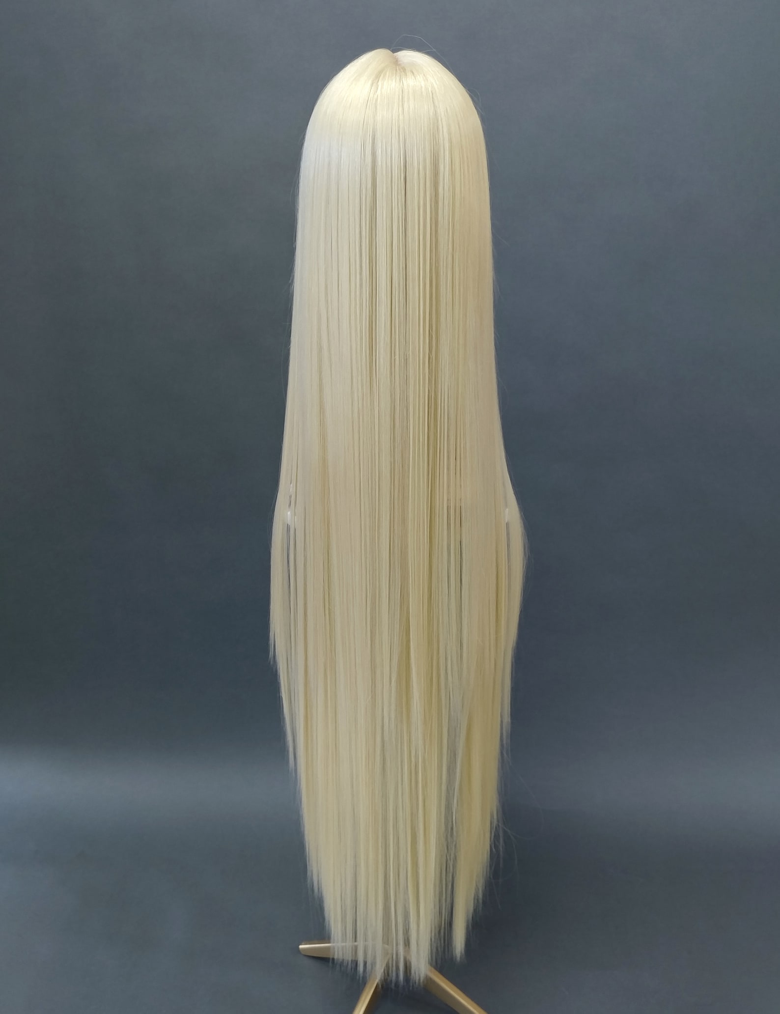 40 Inch Long Blonde Lace Part Middle Part Heat Resistant Rapunzel Wig ...