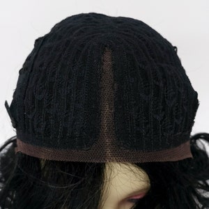 10 Inch Lace Front Dark Brown Short Wavy Heat Resistant Lace Center ...