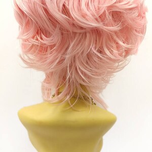 Petite Light Pink Short Double Pouf Poof Wig. Anime Cosplay | Etsy