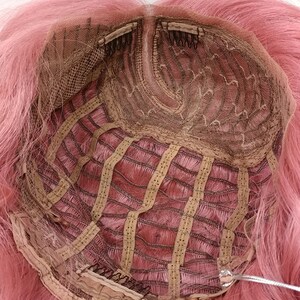 12 Inch Lace Front Dusty Rose Short Wavy Lob Heat Resistant - Etsy