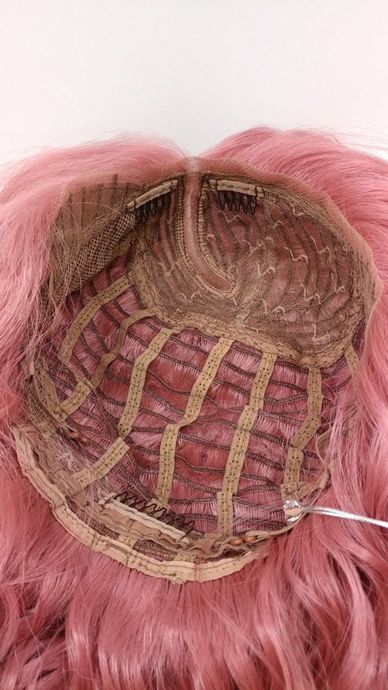 12 Inch Lace Front Dusty Rose Short Wavy Lob Heat Resistant - Etsy